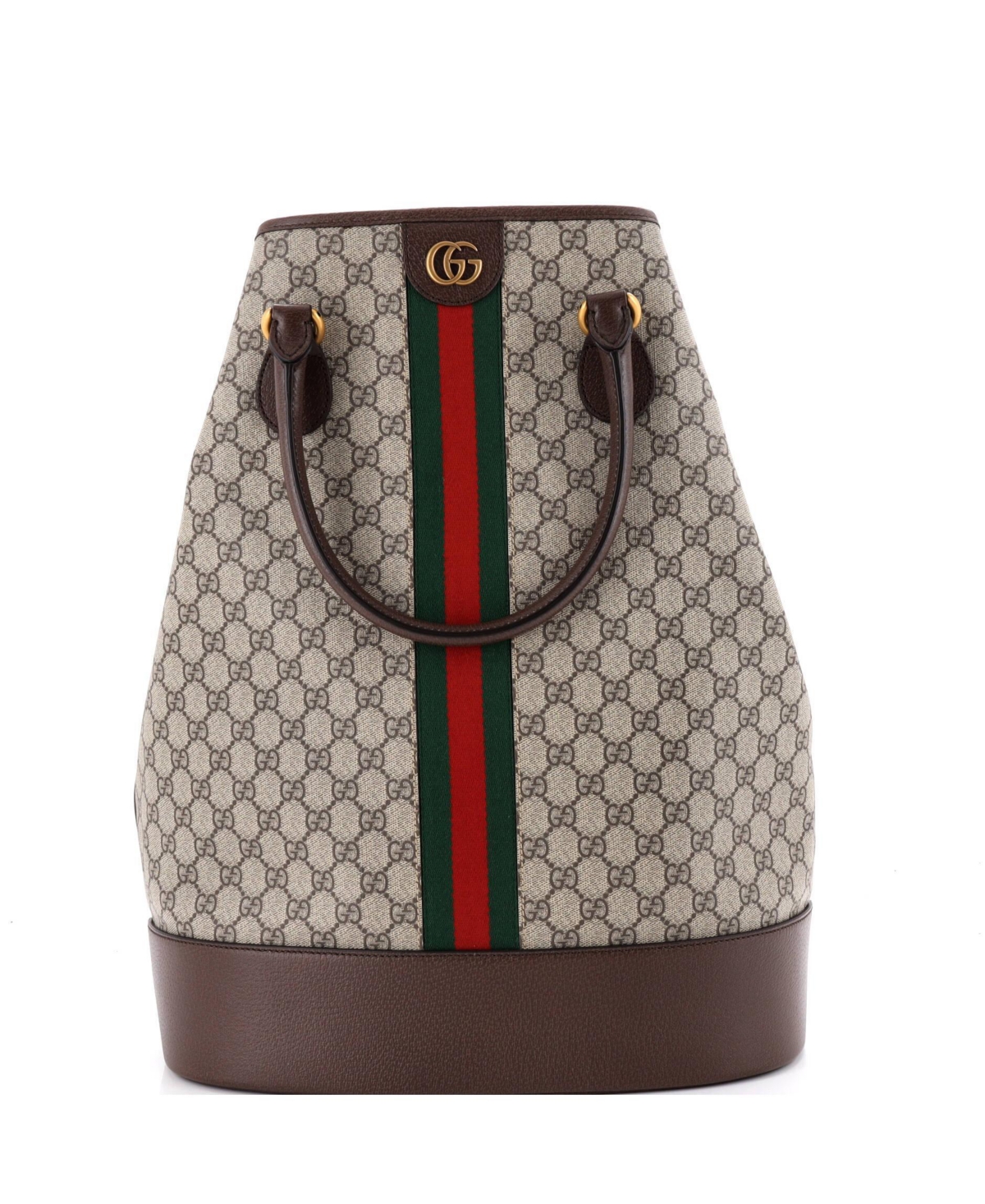 Click here for Pre-Owned Gucci Savoy Duffle Bag Gg Coated Canvas... prices