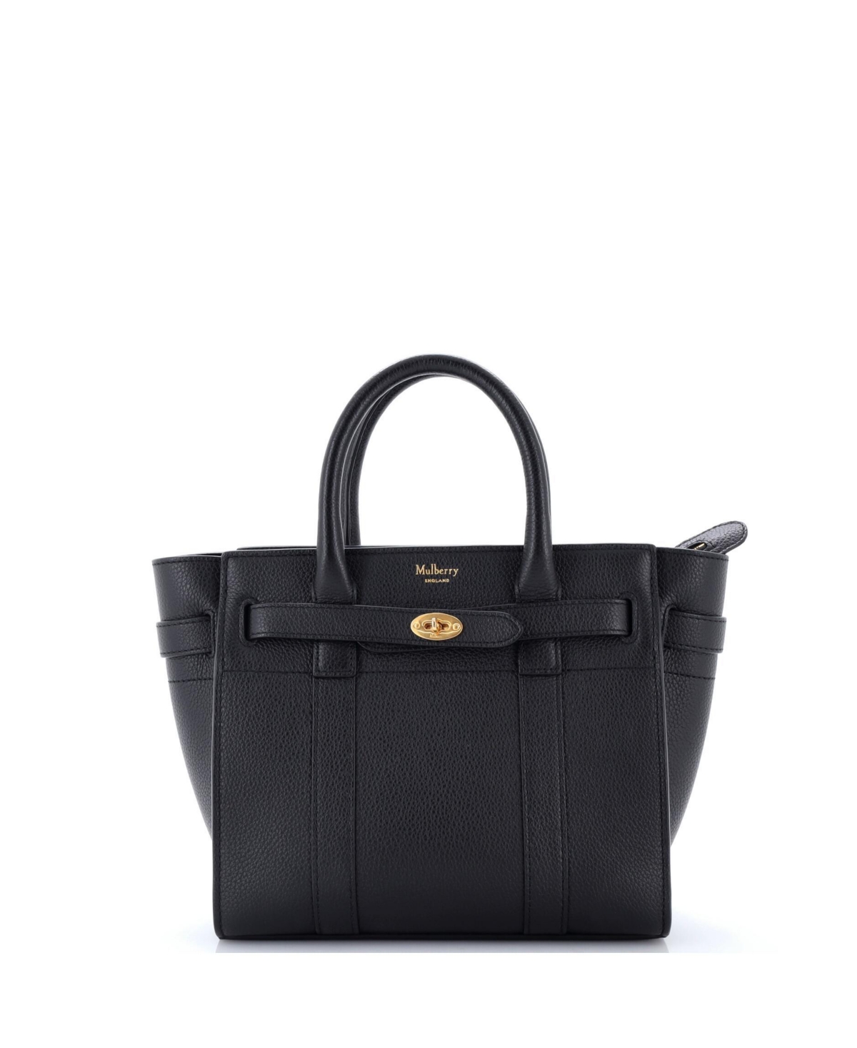 Click here for Pre-Owned Mulberry Mini Bayswater Zipped Tote Leat... prices