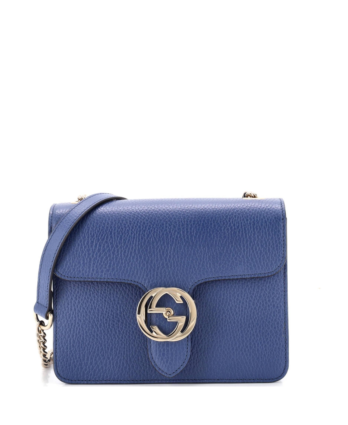 Click here for Pre-Owned Gucci Small Interlocking Shoulder Bag Le... prices