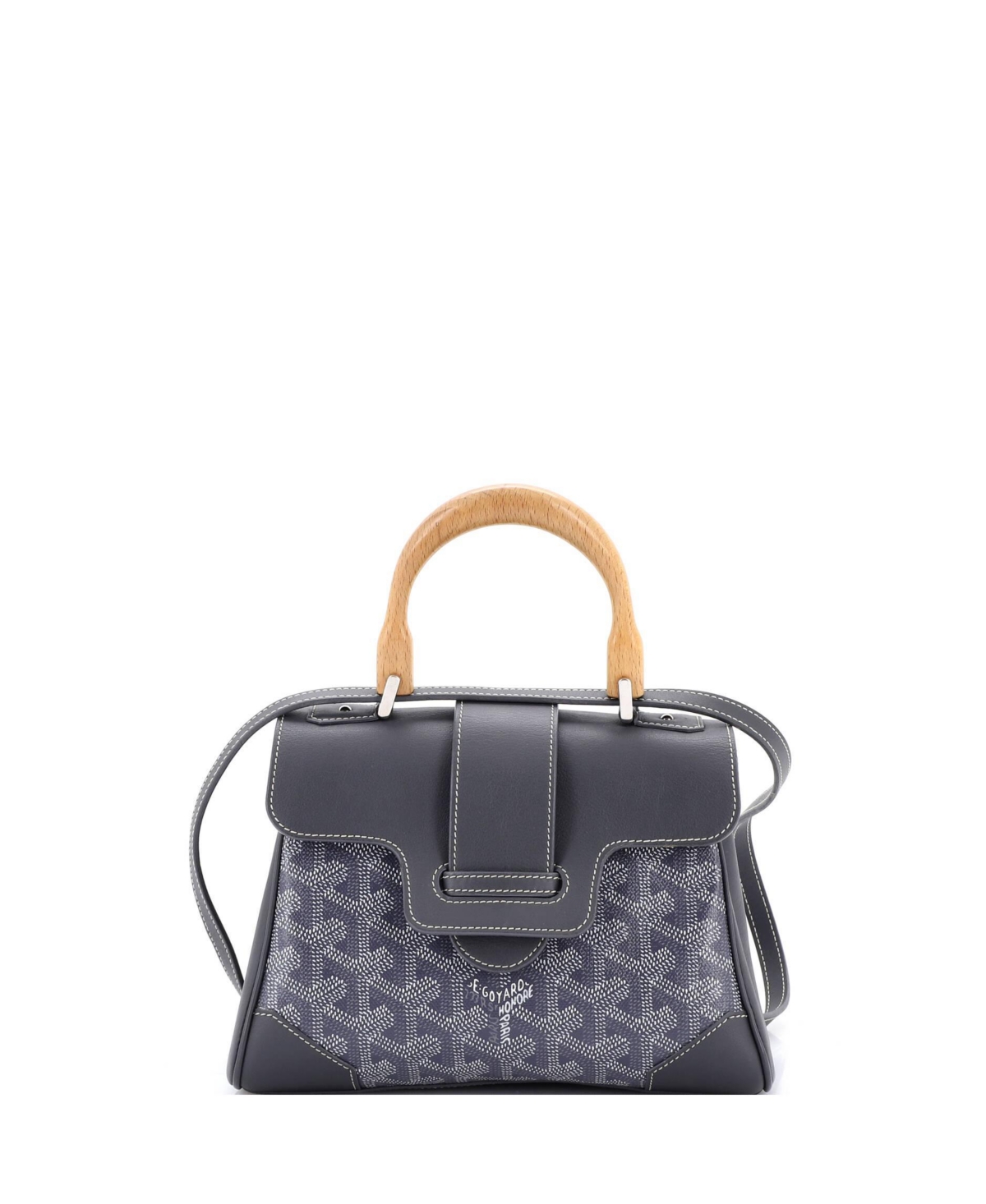 Click here for Pre-Owned Goyard Mini Saigon Top Handle Bag Coated... prices