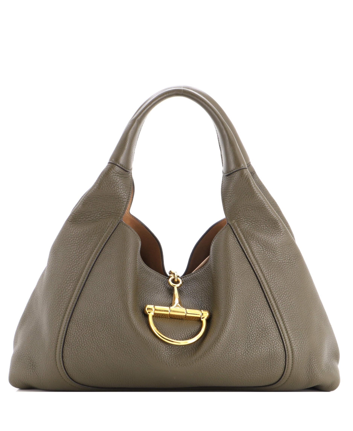 Click here for Pre-Owned Gucci Maxi Softbit Hobo Leather - Green prices