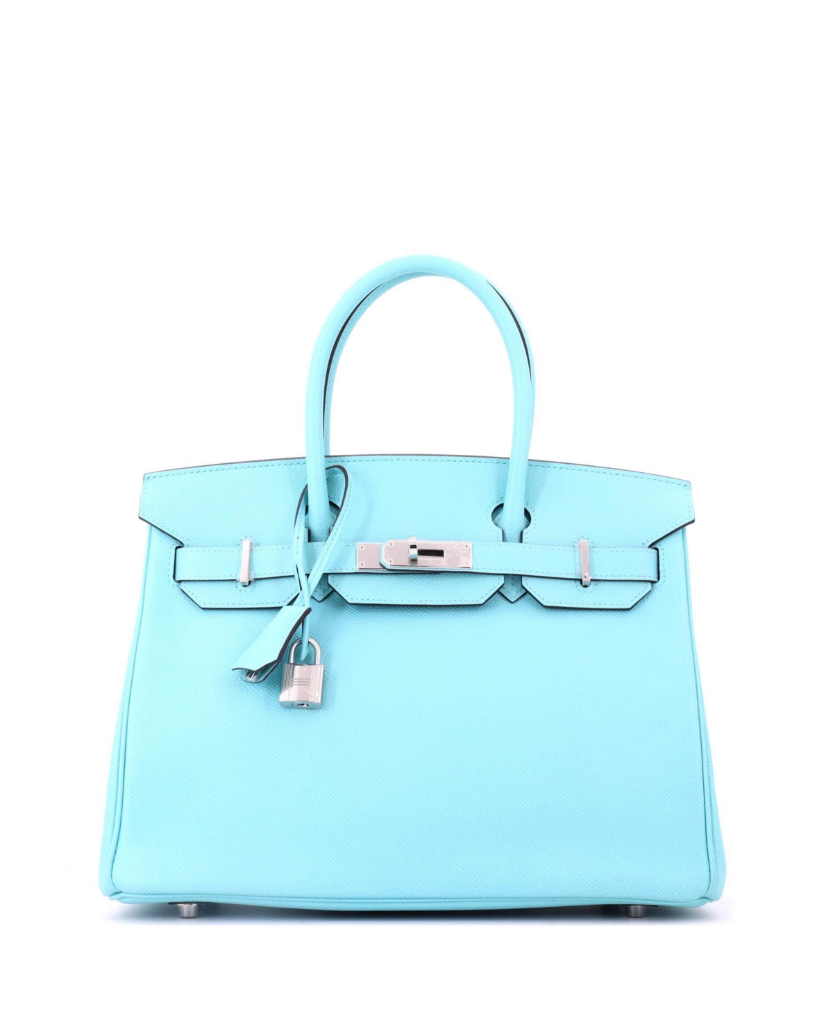 Click here for Pre-Owned Hermes Birkin 30 Handbag Blue Epsom with... prices