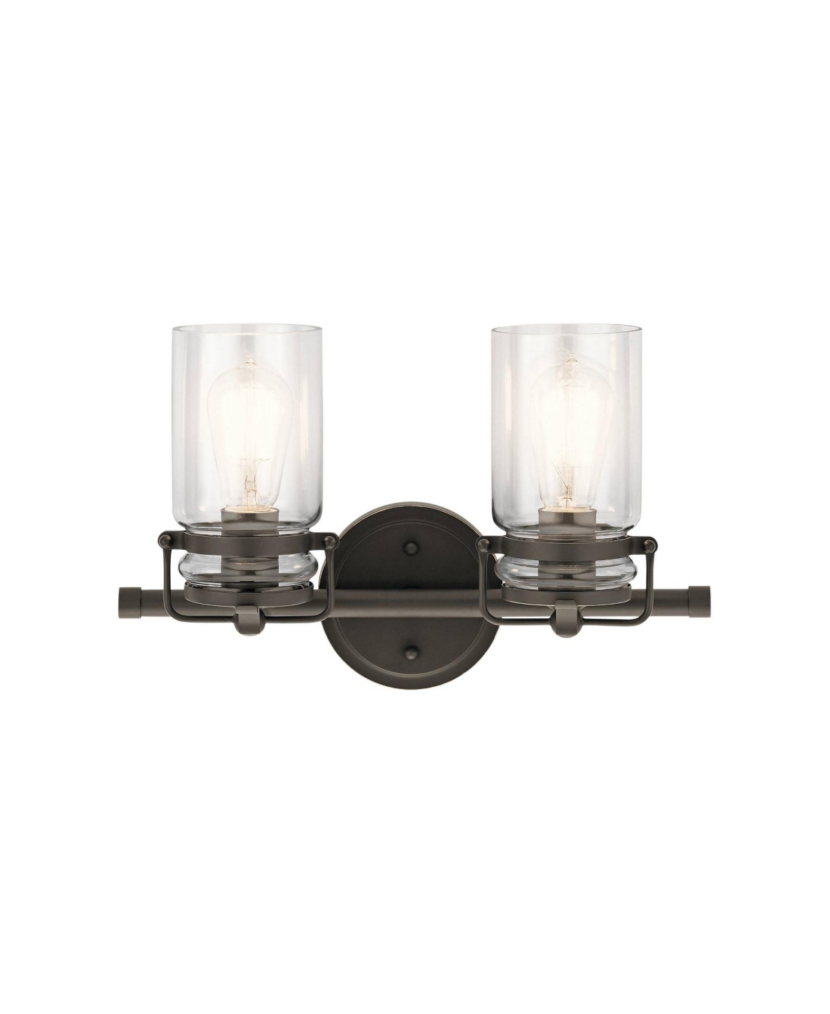 Click here for Kichler Brinley 10 High Olde Bronze 2-Light Wall S... prices