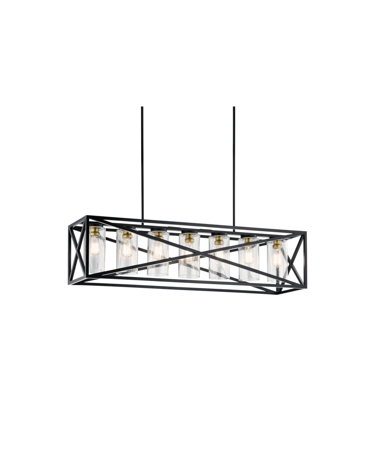 Click here for Kichler Moorgate 48 Black Rectangular Kitchen Isla... prices