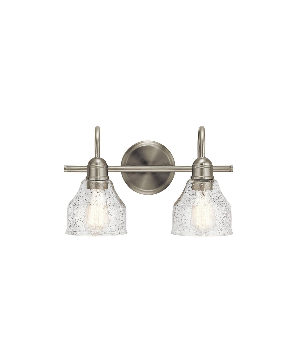 Click here for Kichler Avery 9 1/4 High Brushed Nickel 2-Light Wa... prices