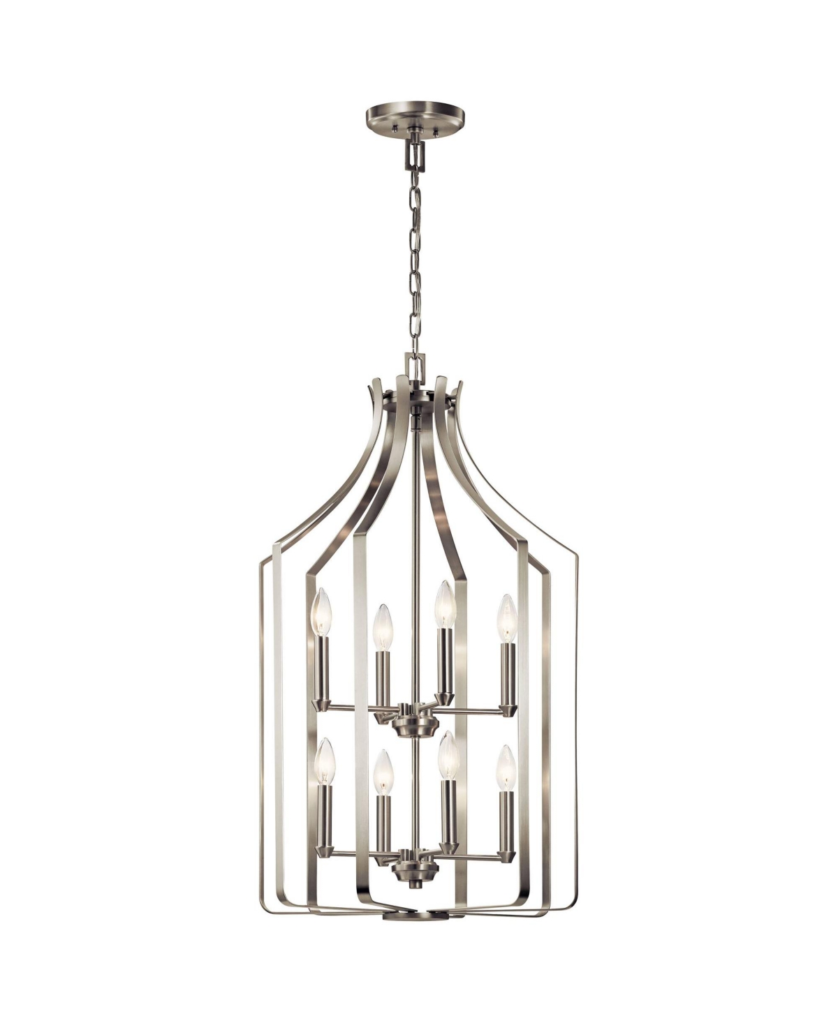 Click here for Kichler Morrigan 19 Wide Brushed Nickel 8-Light Fo... prices