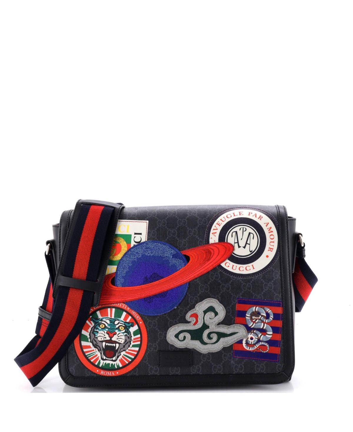 Click here for Pre-Owned Gucci Large Night Courrier Flap Messenge... prices