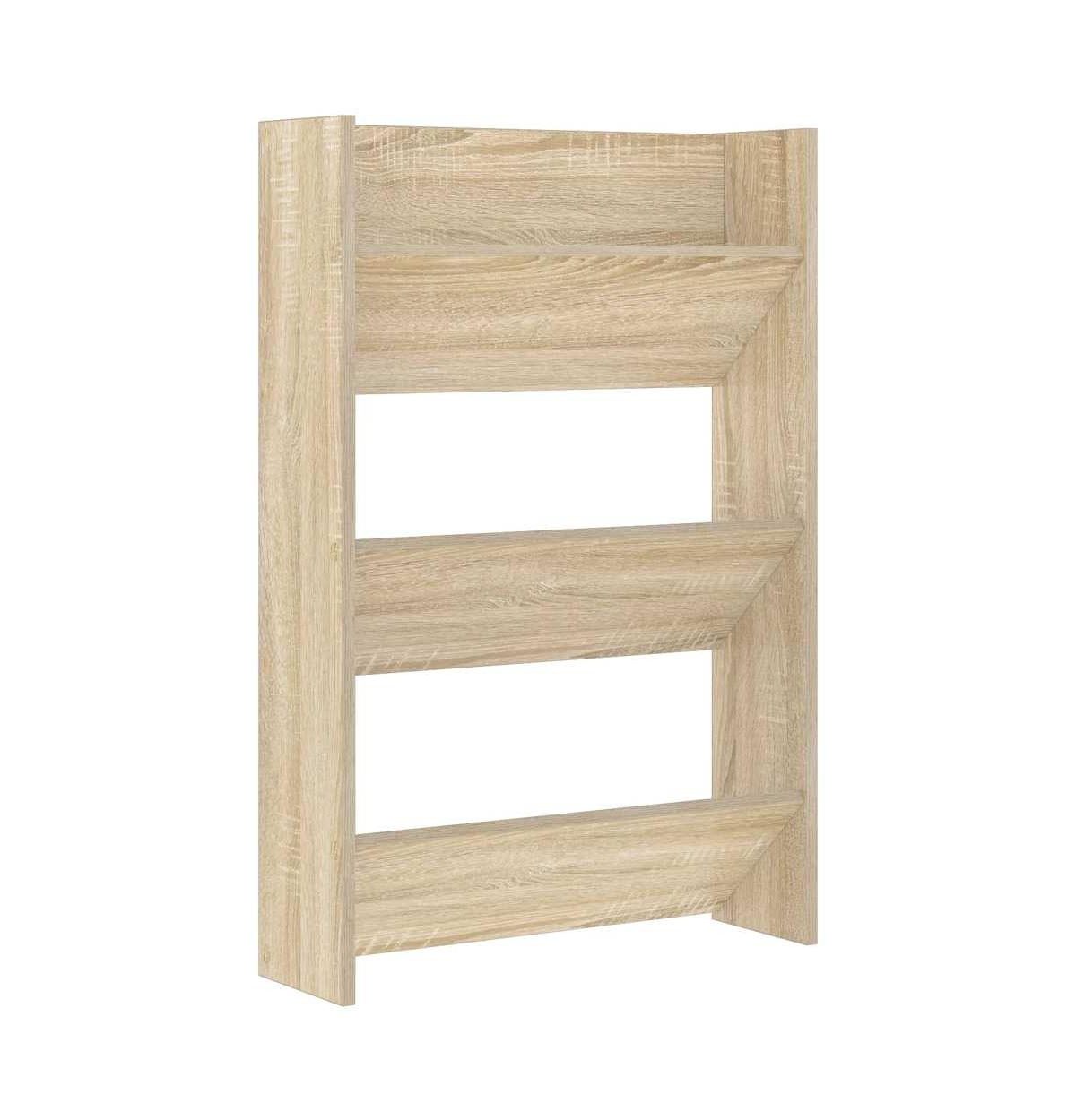 Click here for vidaXL Wall Shoe Cabinet Sonoma Oak 23.6x7.1x35.4... prices