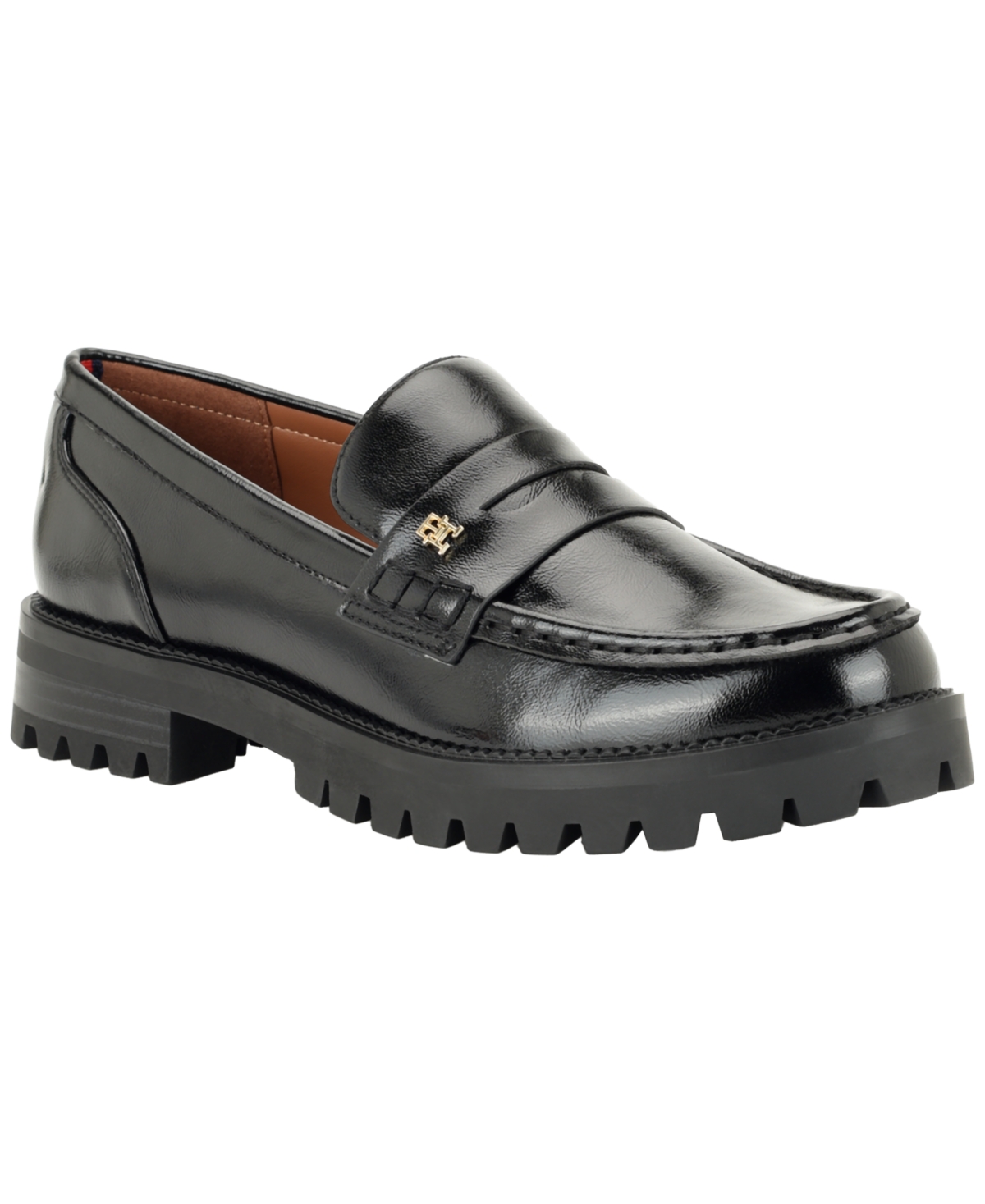 Click here for Tommy Hilfiger Womens Yesen Lug Sole Penny Loafers... prices