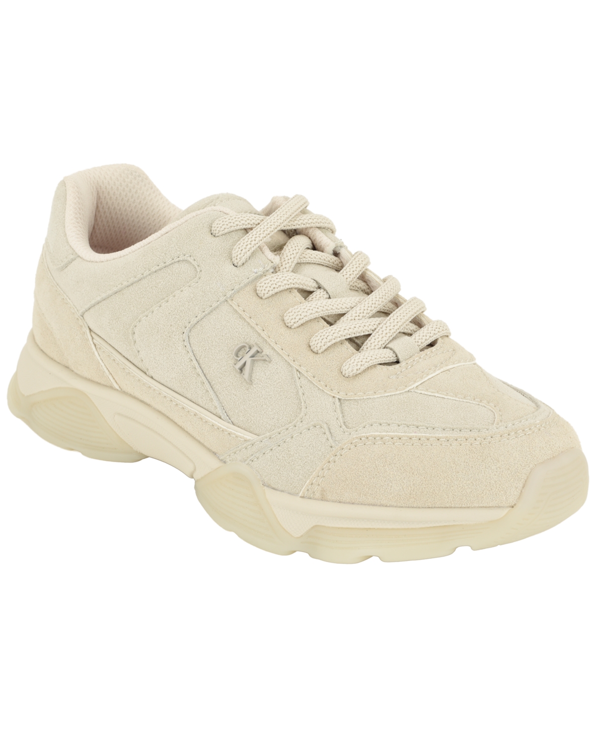 Click here for Calvin Klein Womens Renni Lace-Up Sneakers - Light... prices