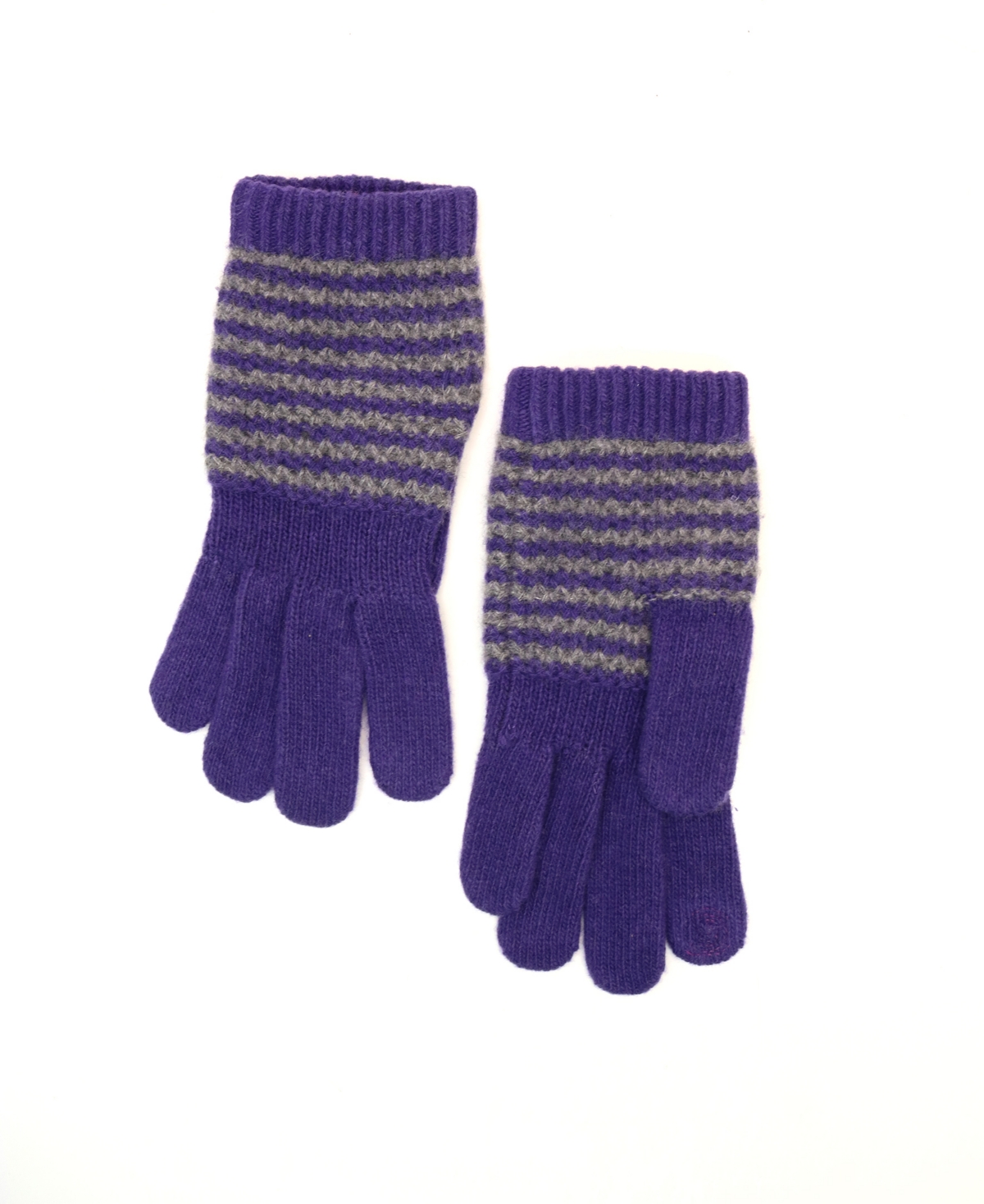 Click here for Portolano Slouchy Striped Gloves - UVA Violet/Medi... prices