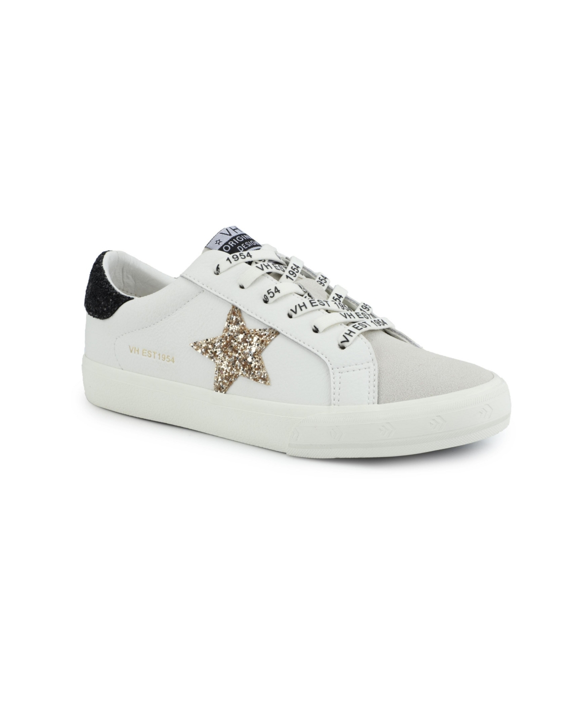 Click here for Vintage Havana Womens Glitter Multi Sneakers - Whi... prices