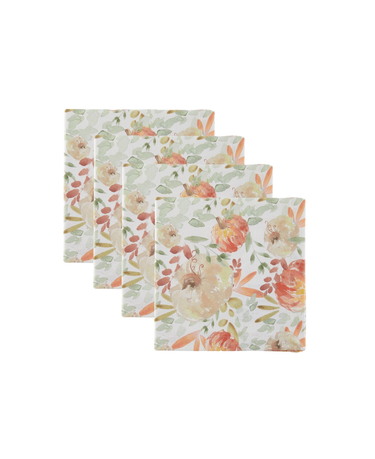 Click here for Tableau Painted pumpkin Napkins  Set of 4 - Multi prices