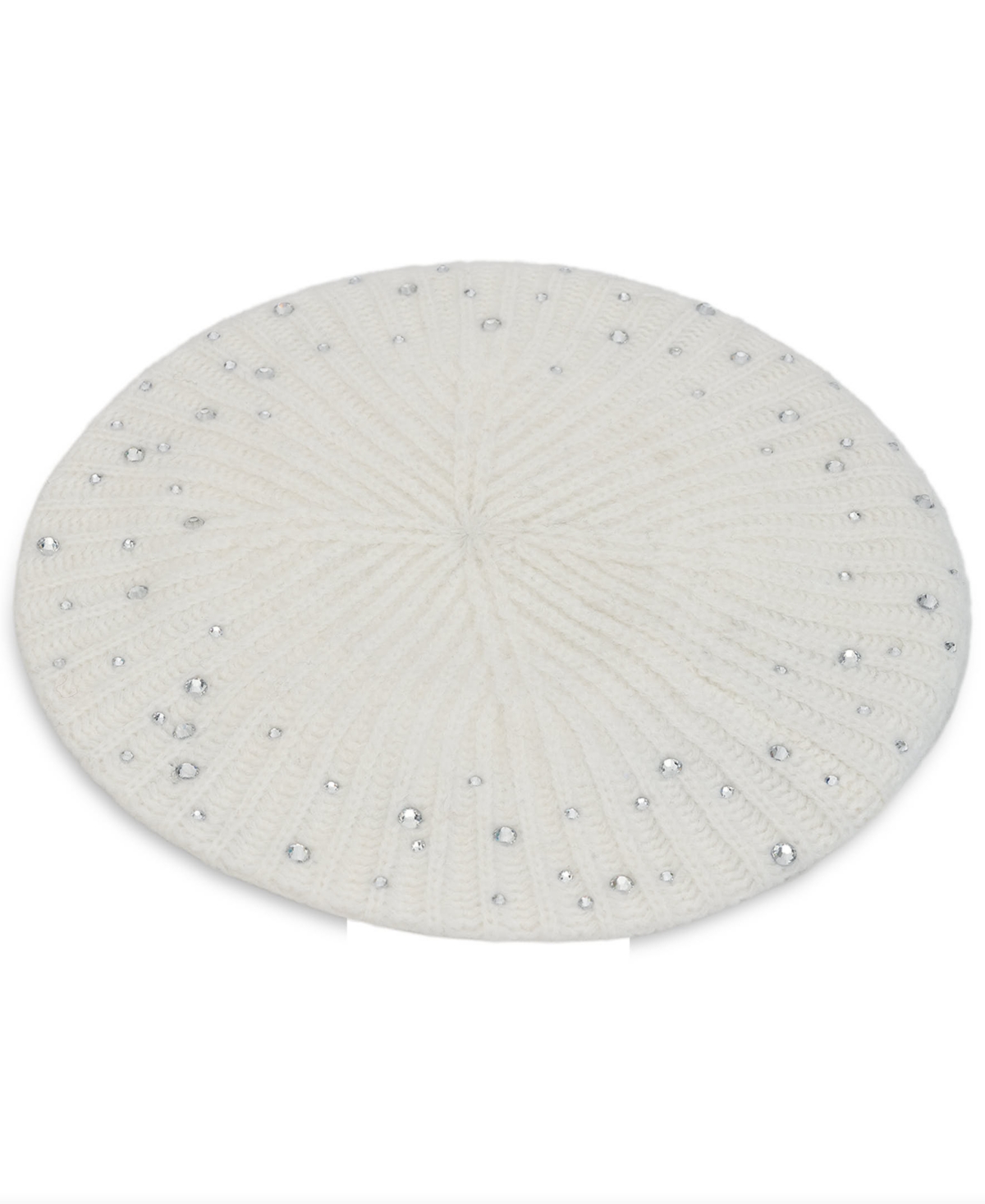 Click here for Karl Lagerfeld Paris Studded Beret Hat - Ivory prices