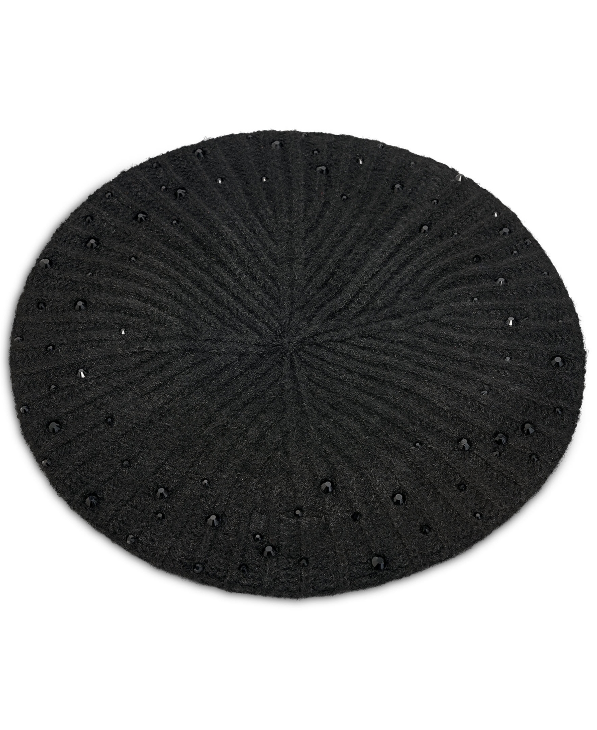 Click here for Karl Lagerfeld Paris Studded Beret Hat - Black prices
