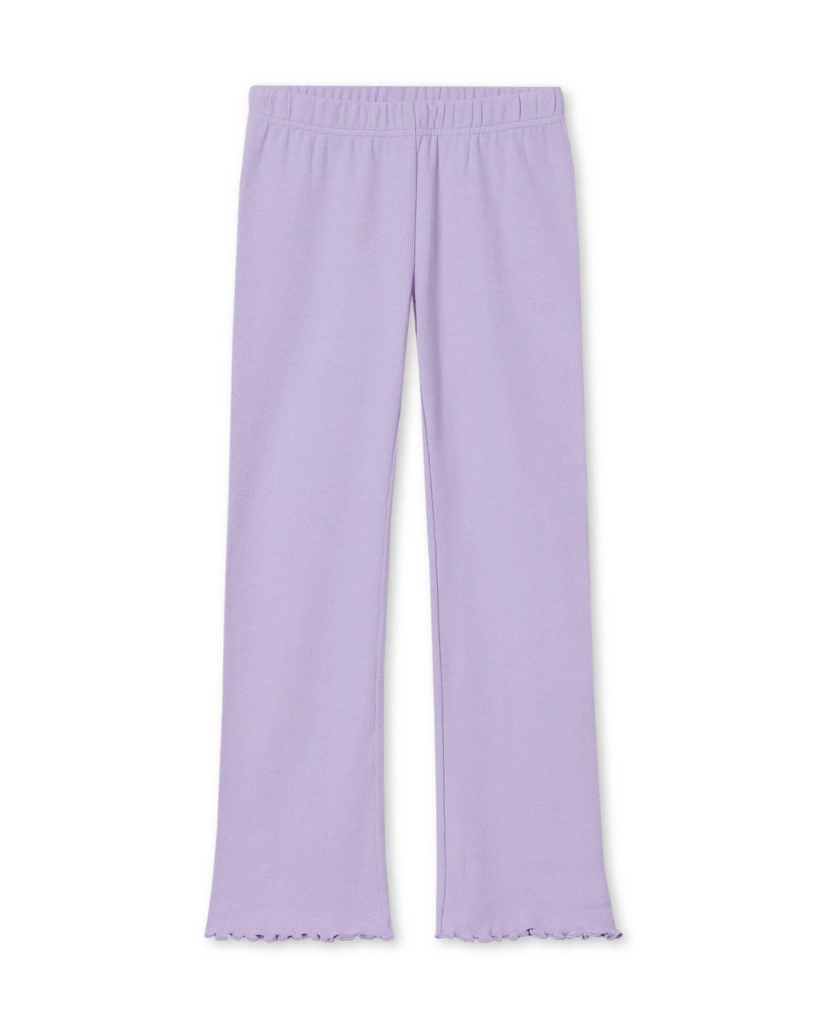 Click here for Lands End Girls Ribbed Knit Flare Leggings - Lilac... prices