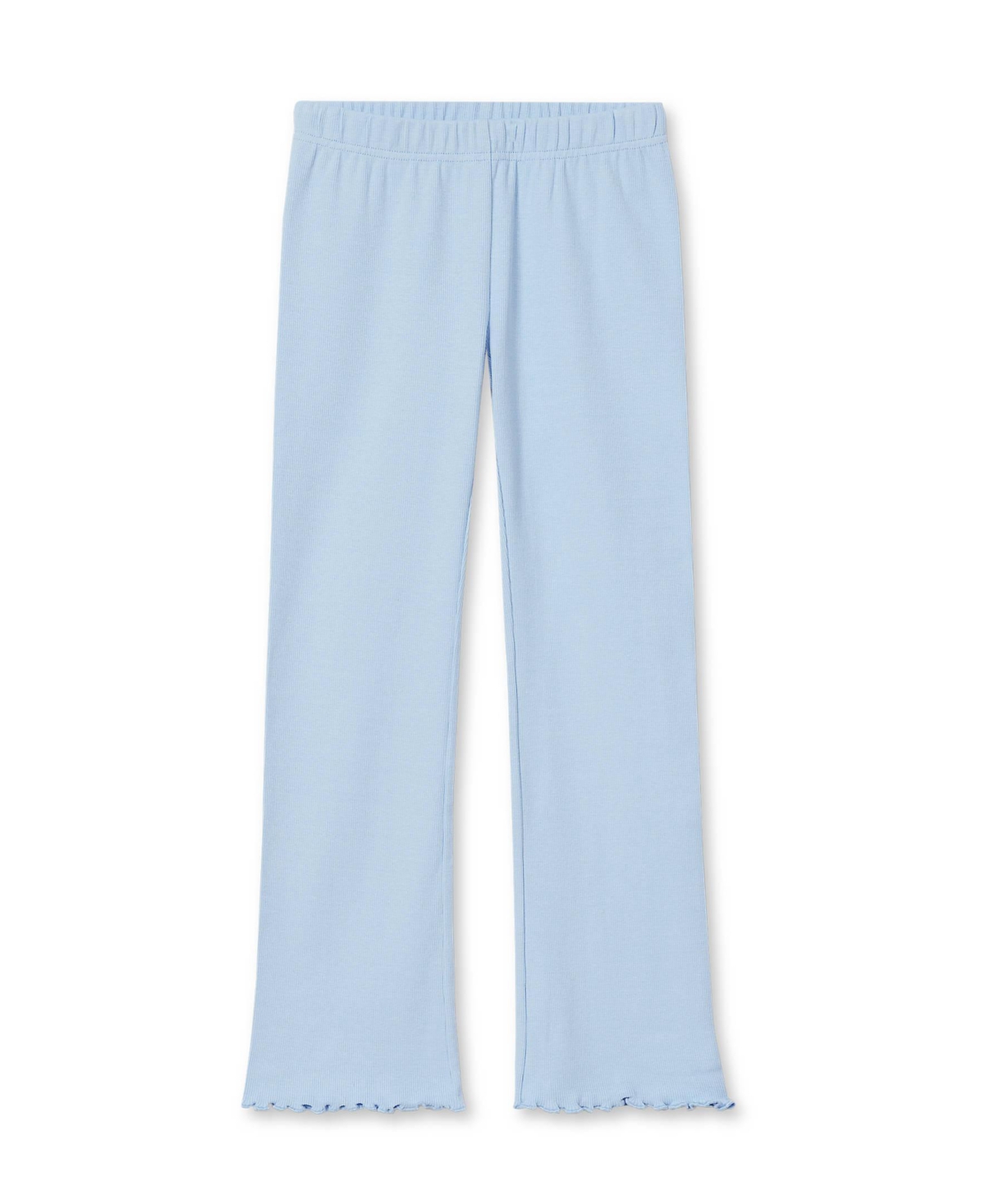 Click here for Lands End Girls Ribbed Knit Flare Leggings - Sky b... prices