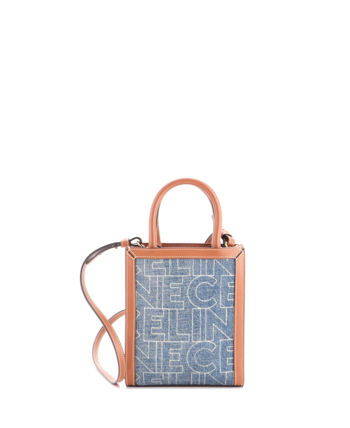 Click here for Pre-Owned Celine Mini Vertical Cabas Tote Printed... prices