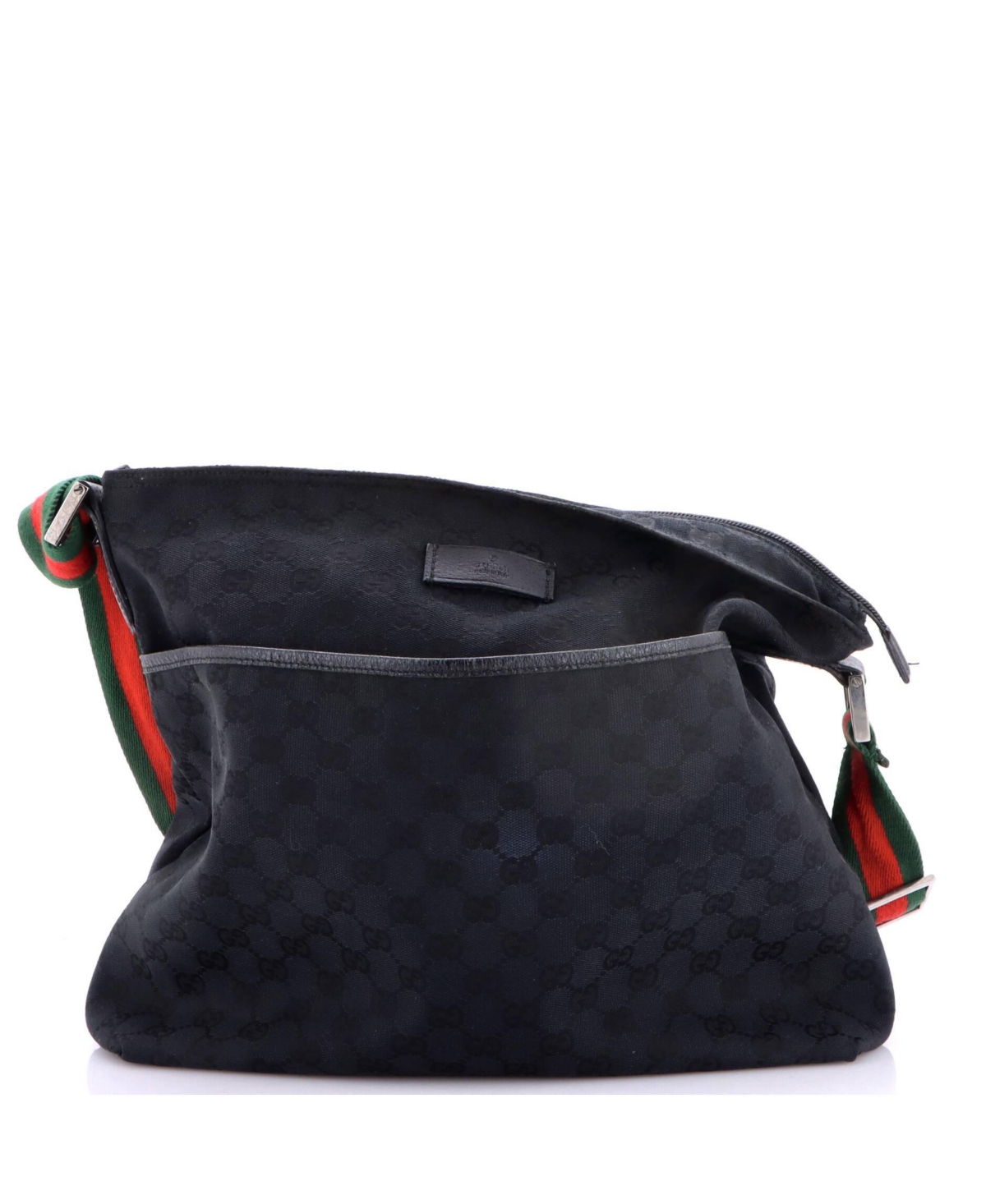 Click here for Pre-Owned Gucci Medium Front Pocket Web Messenger... prices