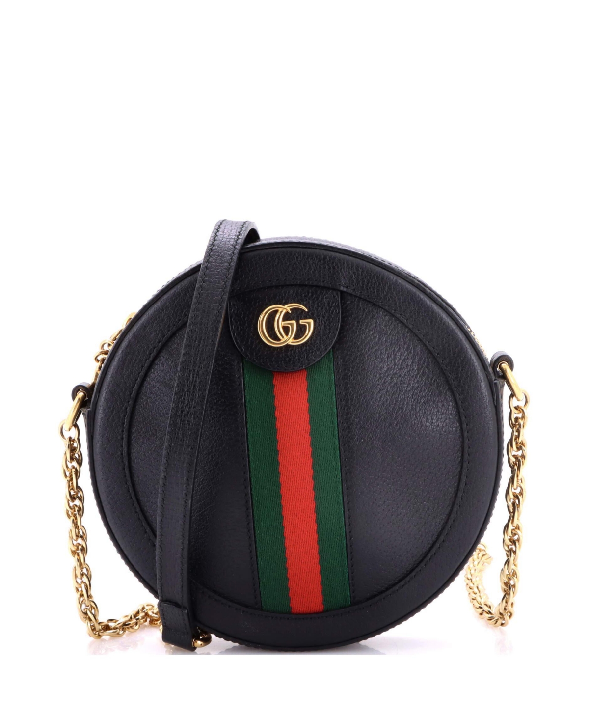 Click here for Pre-Owned Gucci Mini Ophidia Round Shoulder Bag Le... prices