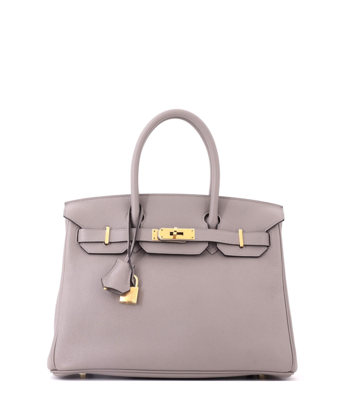 Click here for Pre-Owned Hermes Birkin 30 Handbag Grey Novillo wi... prices