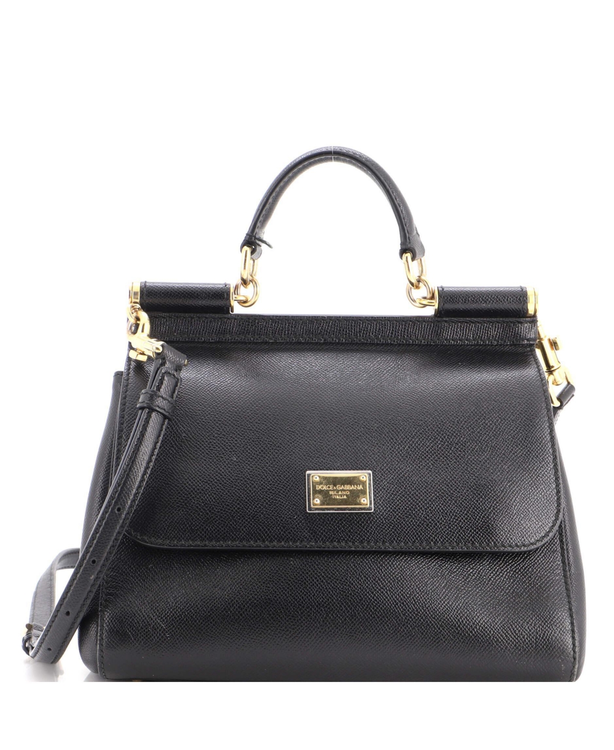Click here for Pre-Owned Dolce and Gabbana Large Miss Sicily Shou... prices