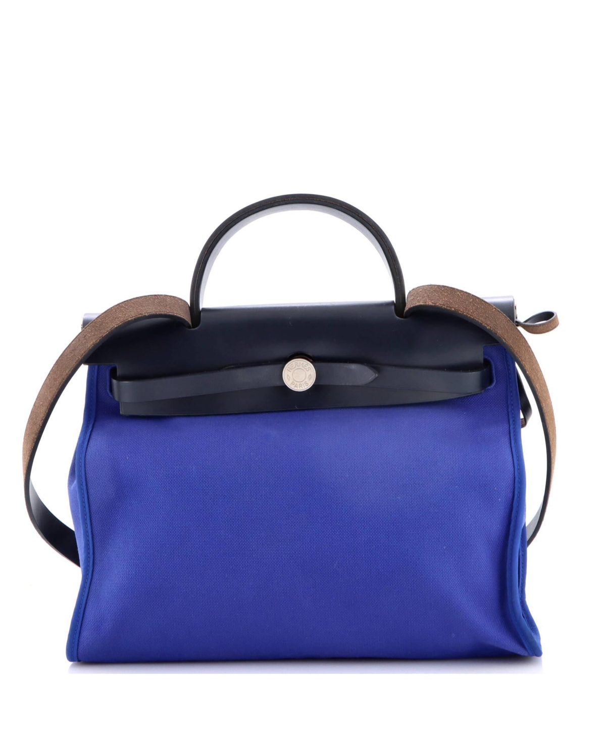 Click here for Pre-Owned Hermes 31 Herbag Zip Leather and Toile -... prices