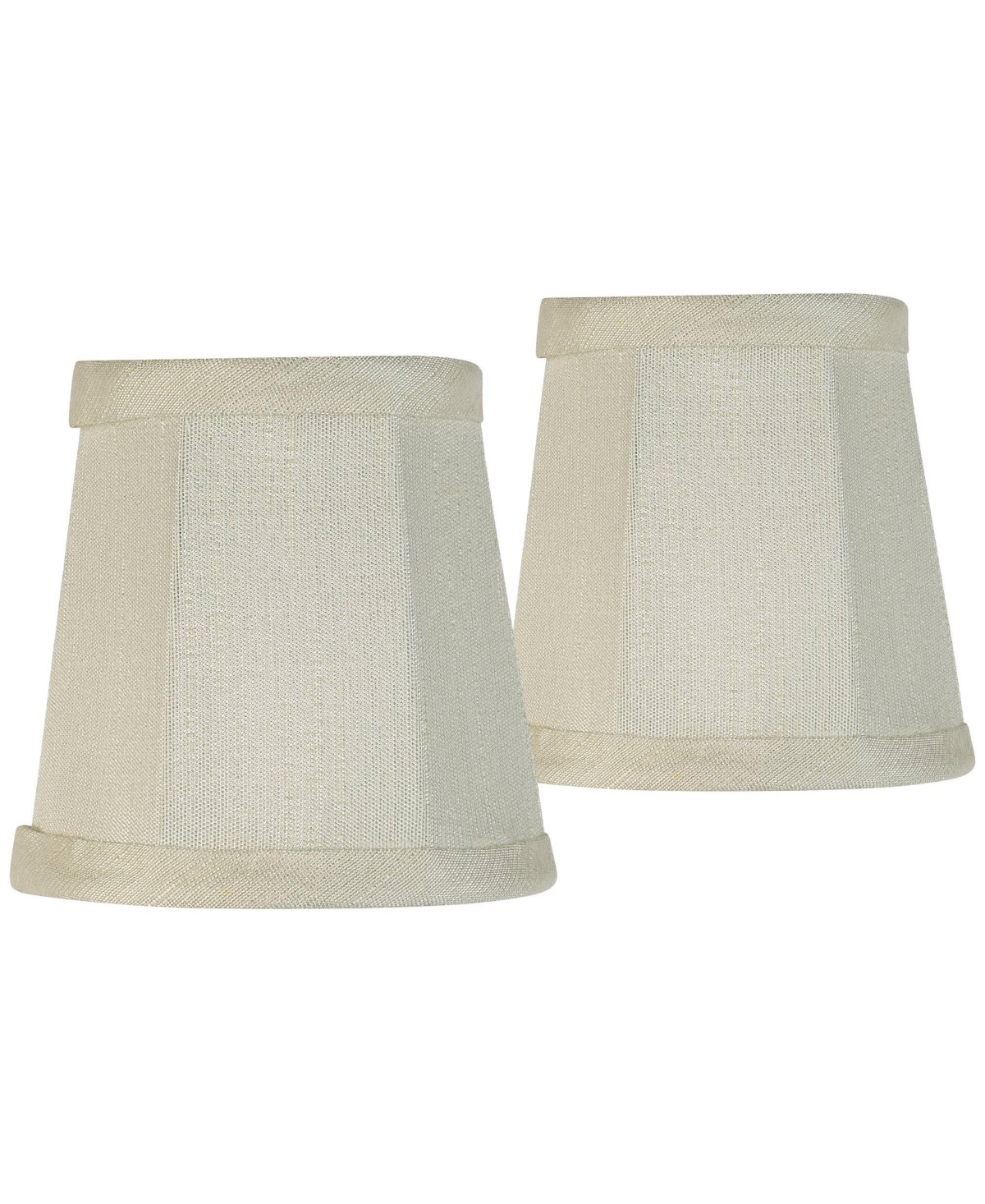 Click here for Set of 2 Empire Lamp Shades Cream Fabric Small 3 T... prices