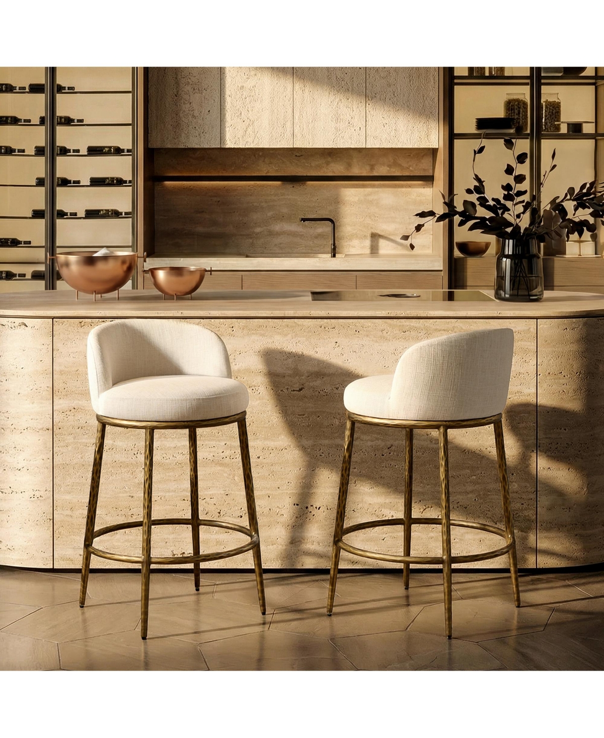 Click here for Morden Fort Set of 2 Counter Height Bar Stools  Mo... prices