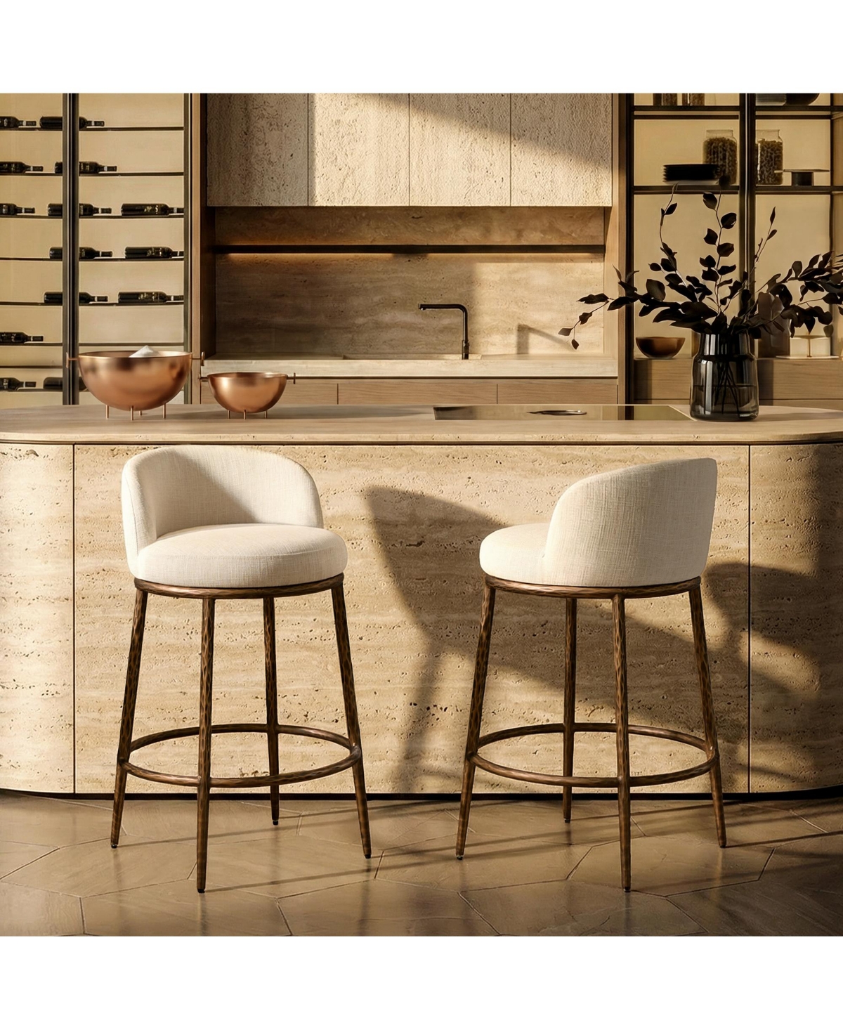 Click here for Morden Fort Set of 2 Counter Height Bar Stools  Mo... prices