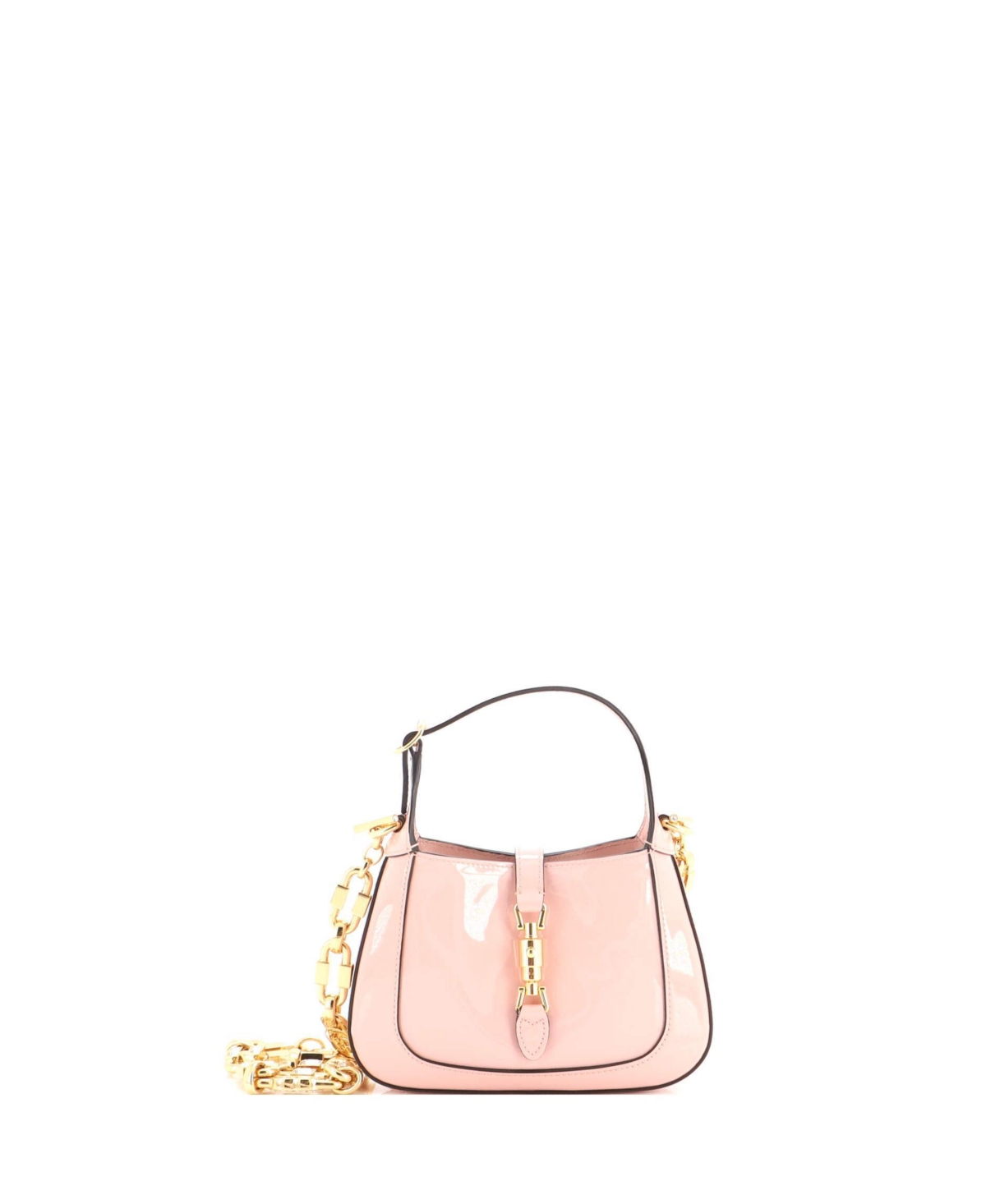 Click here for Pre-Owned Gucci Mini Jackie 1961 Chain Hobo Patent... prices