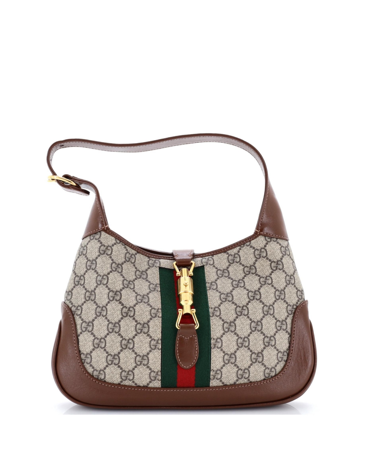 Click here for Pre-Owned Gucci Small Jackie 1961 Hobo Gg Coated C... prices