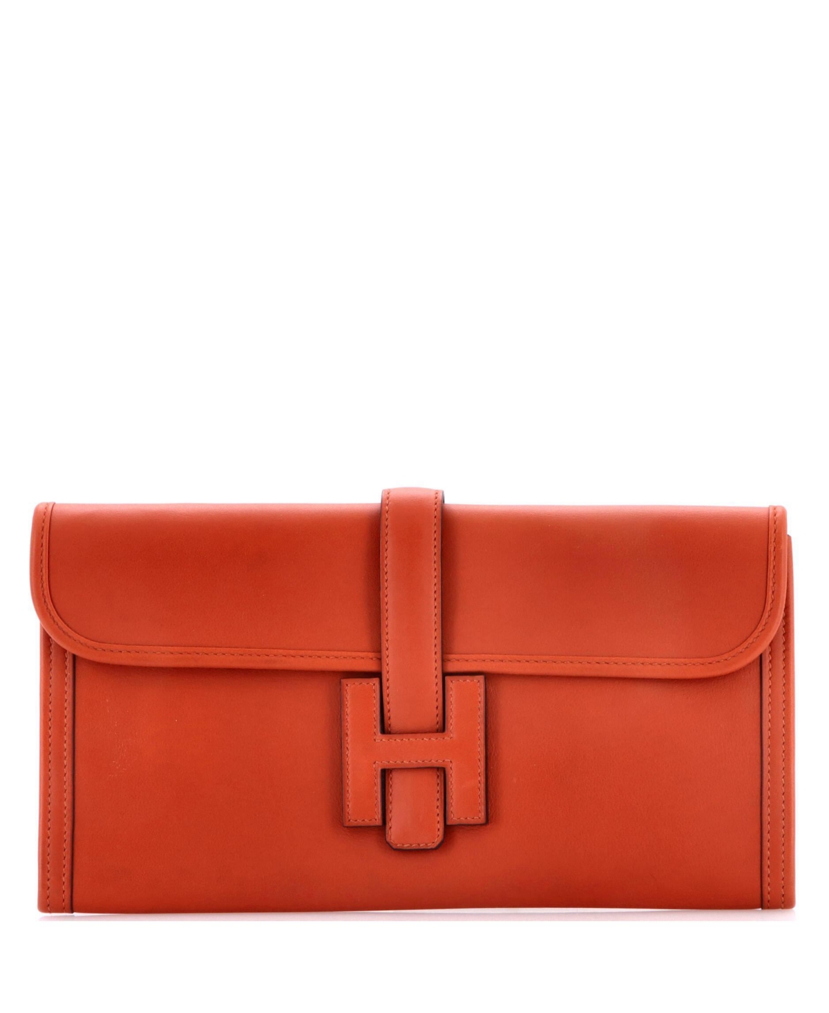 Click here for Pre-Owned Hermes 29 Jige Elan Clutch Swift - Brown prices