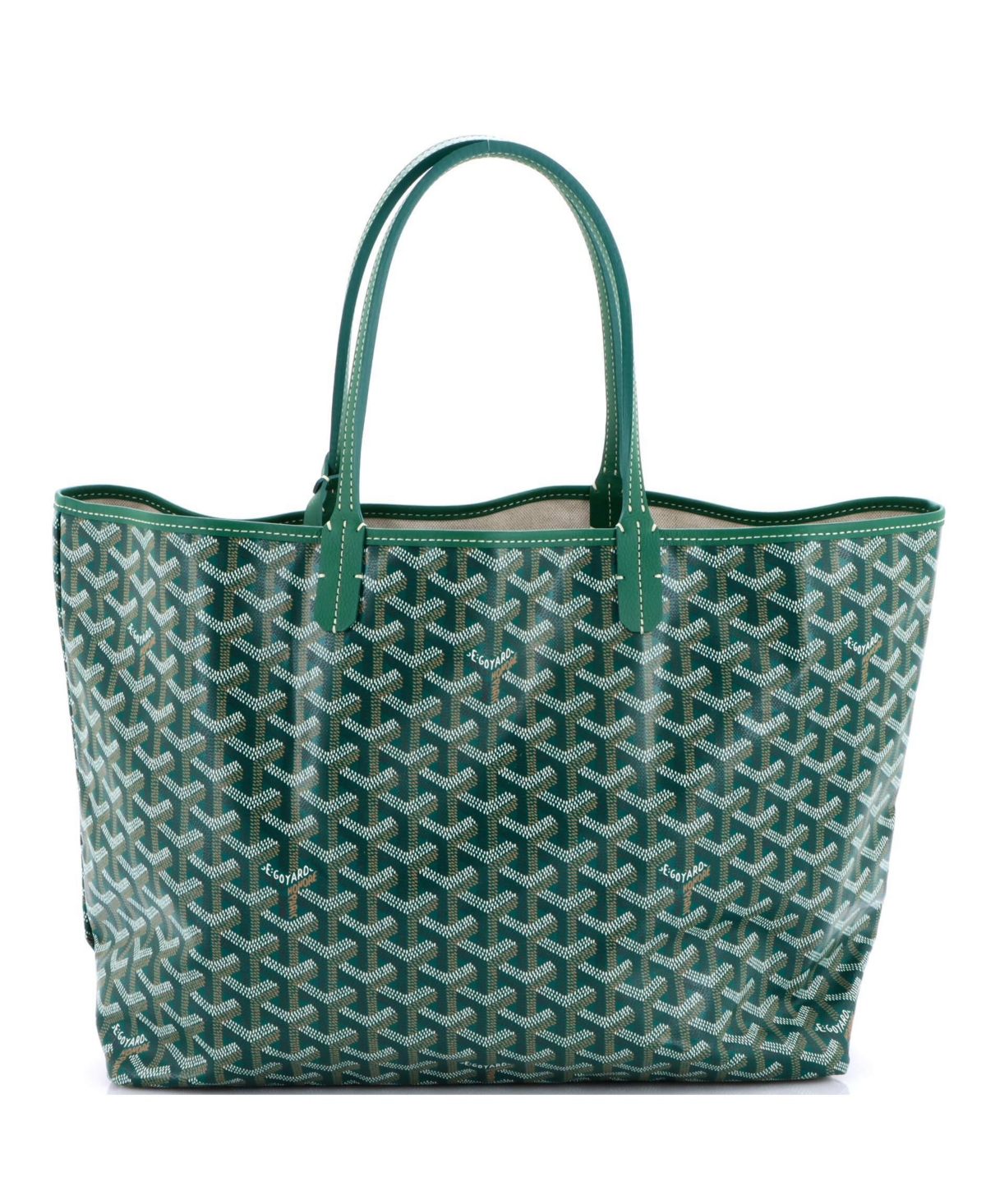 Click here for Pre-Owned Goyard Pm Saint Louis Tote Coated Canvas... prices