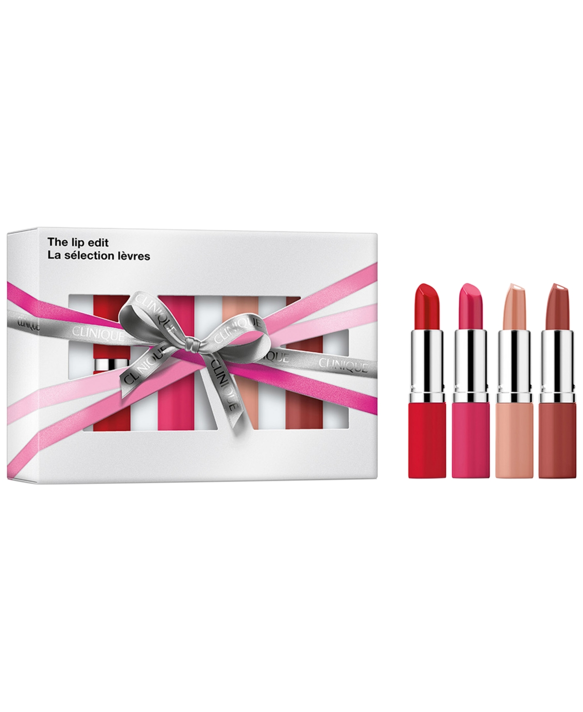 Click here for Clinique 4-Piece The Lip Edit Lipstick Gift Set prices