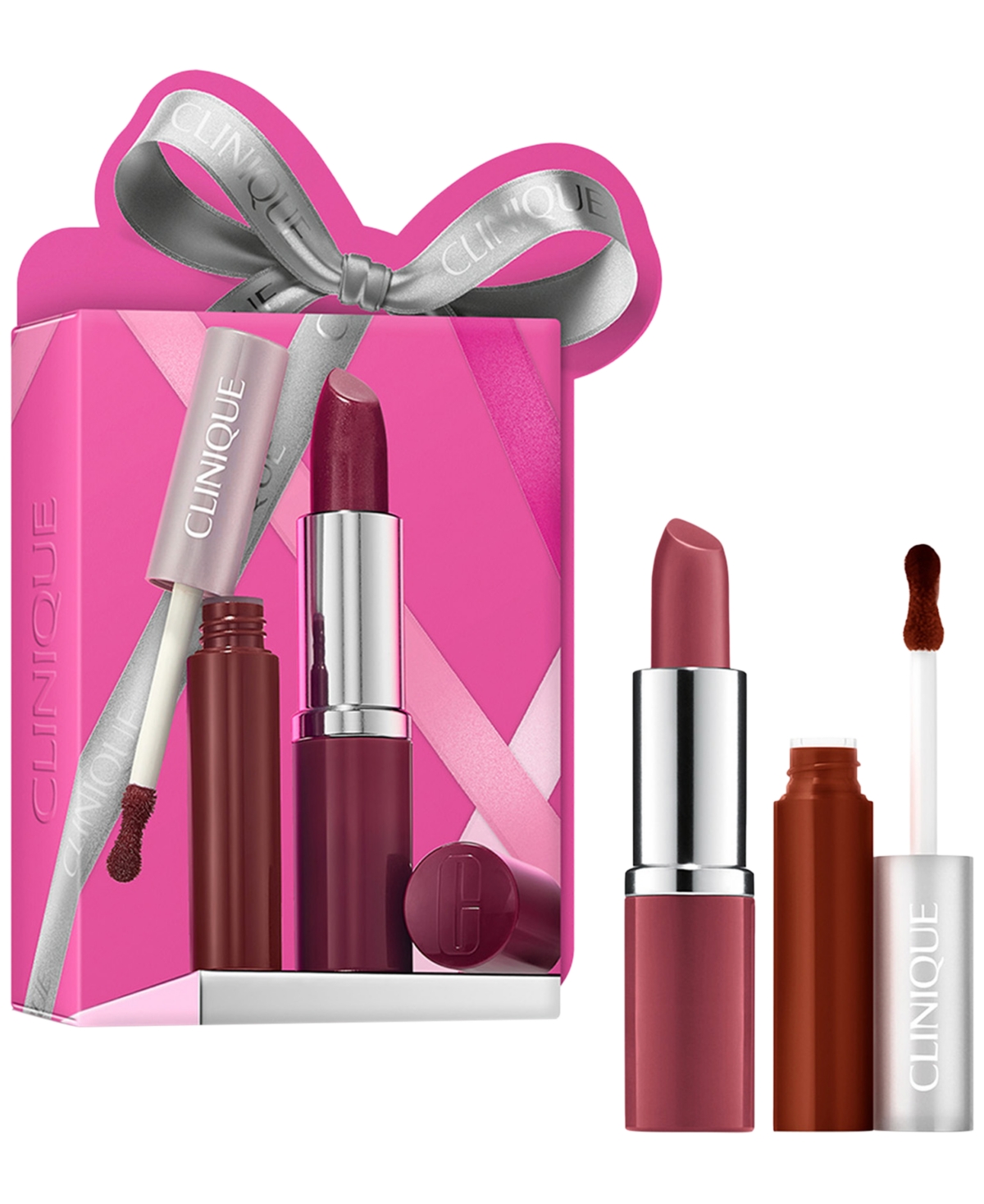 Click here for Clinique 2-Piece Pop For Treats Lipstick & Lip Glo... prices