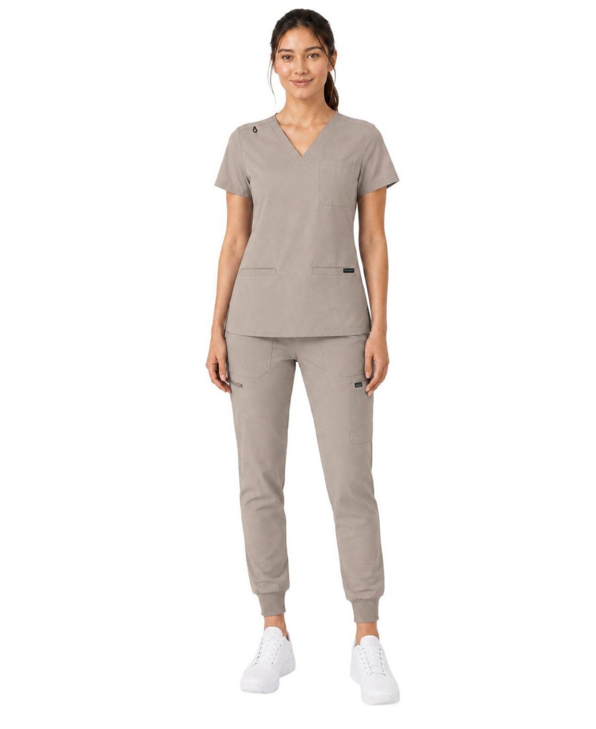 Click here for Medgear Womens Kayla V-neck Top and Multi-Pocket J... prices