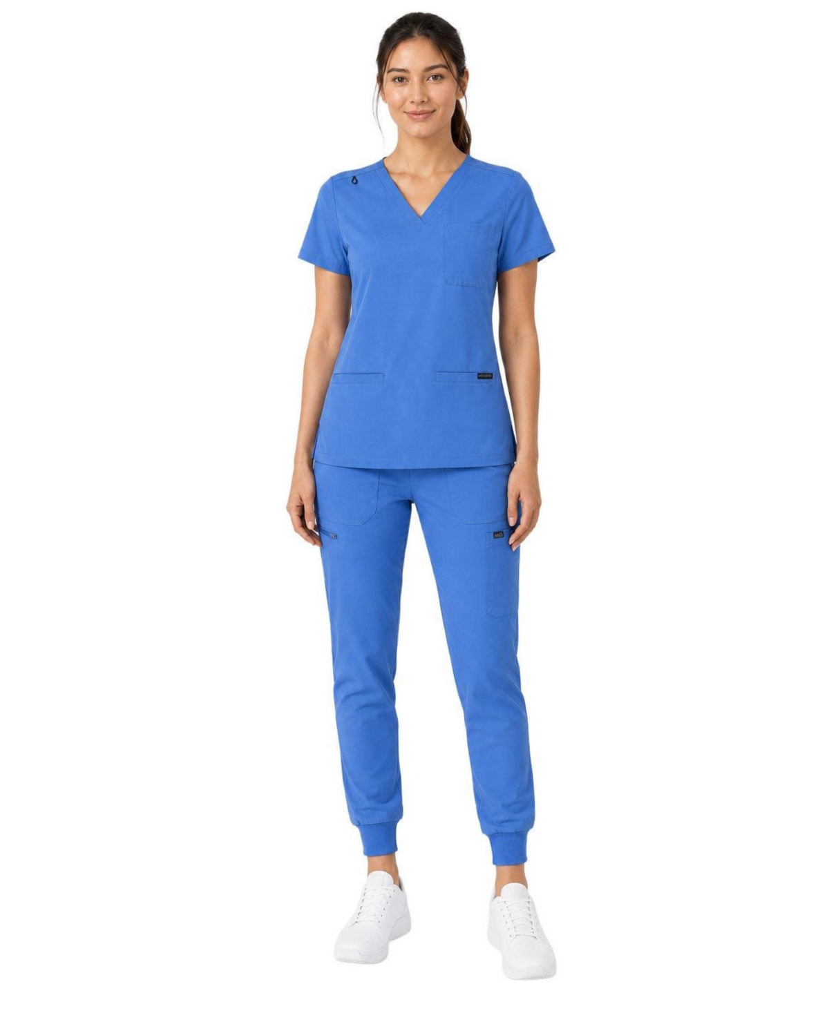 Click here for Medgear Womens Kayla V-neck Top and Multi-Pocket J... prices