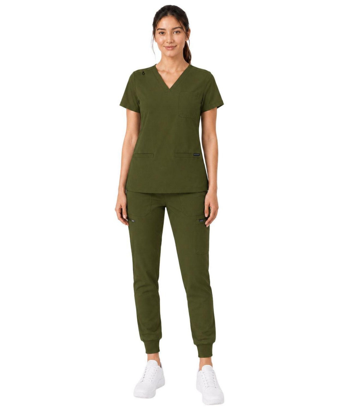 Click here for Medgear Womens Kayla V-neck Top and Multi-Pocket J... prices