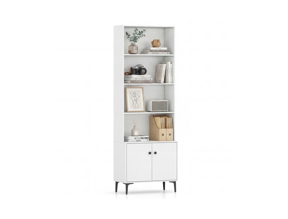 Click here for Sugift 68.5 Inch Bookshelf with 2-Door Cabinet Ope... prices