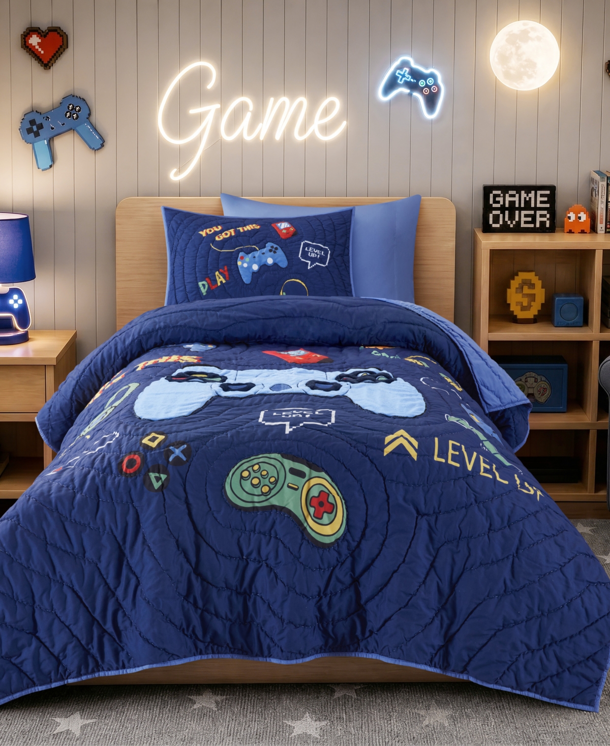 Click here for Intelligent Design Kids Game 3-Piece Quilt Set  Tw... prices