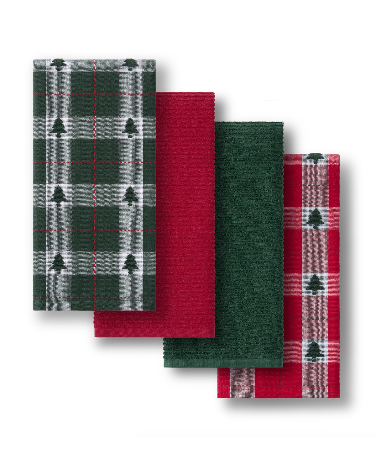 Click here for Elrene Sherwood Tree Dobby Holiday Plaid Kitchen T... prices