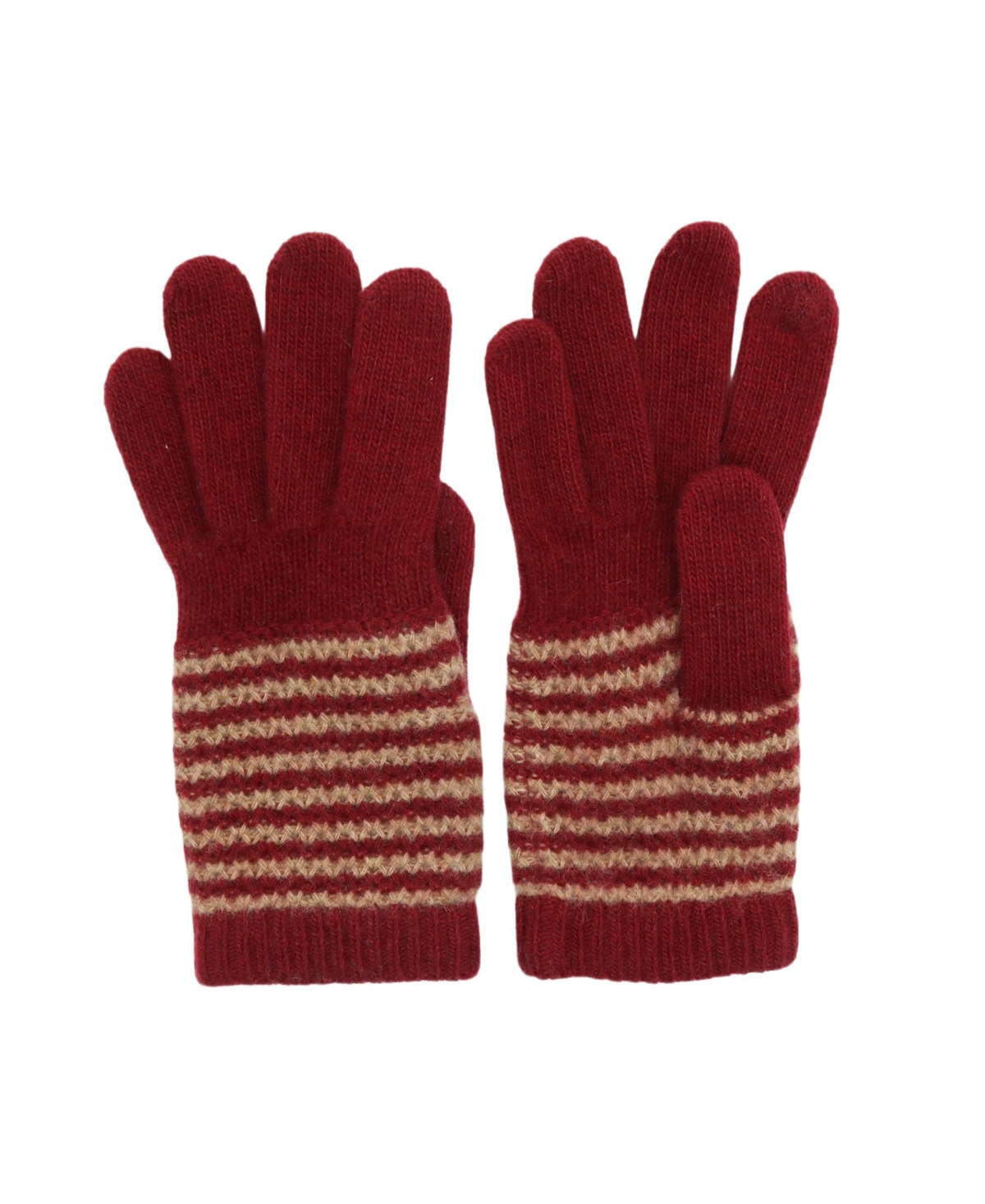 Click here for Portolano Slouchy Striped Gloves - Rum/Copper prices