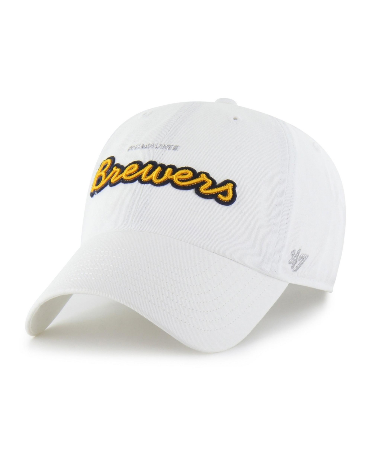 Click here for 47 Brand Womens White Milwaukee Brewers Trendy Scr... prices