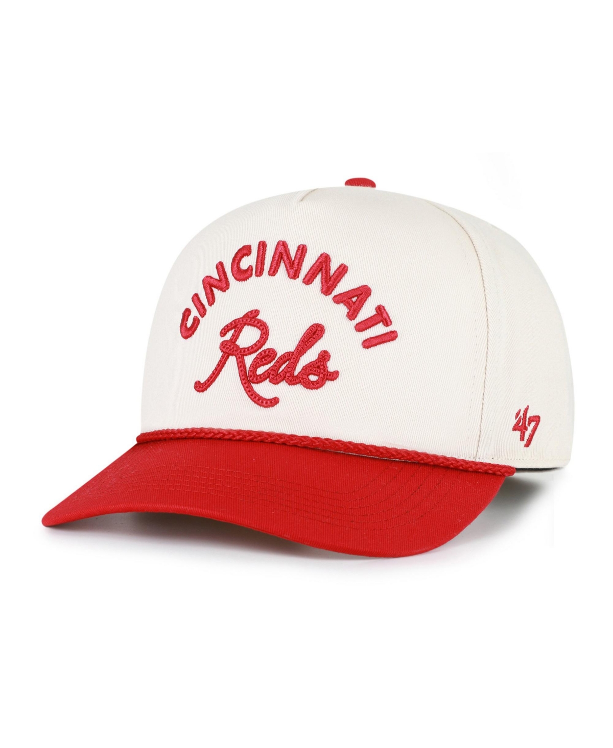 Click here for 47 Brand Mens Natural/Red Cincinnati Reds Rope Scr... prices