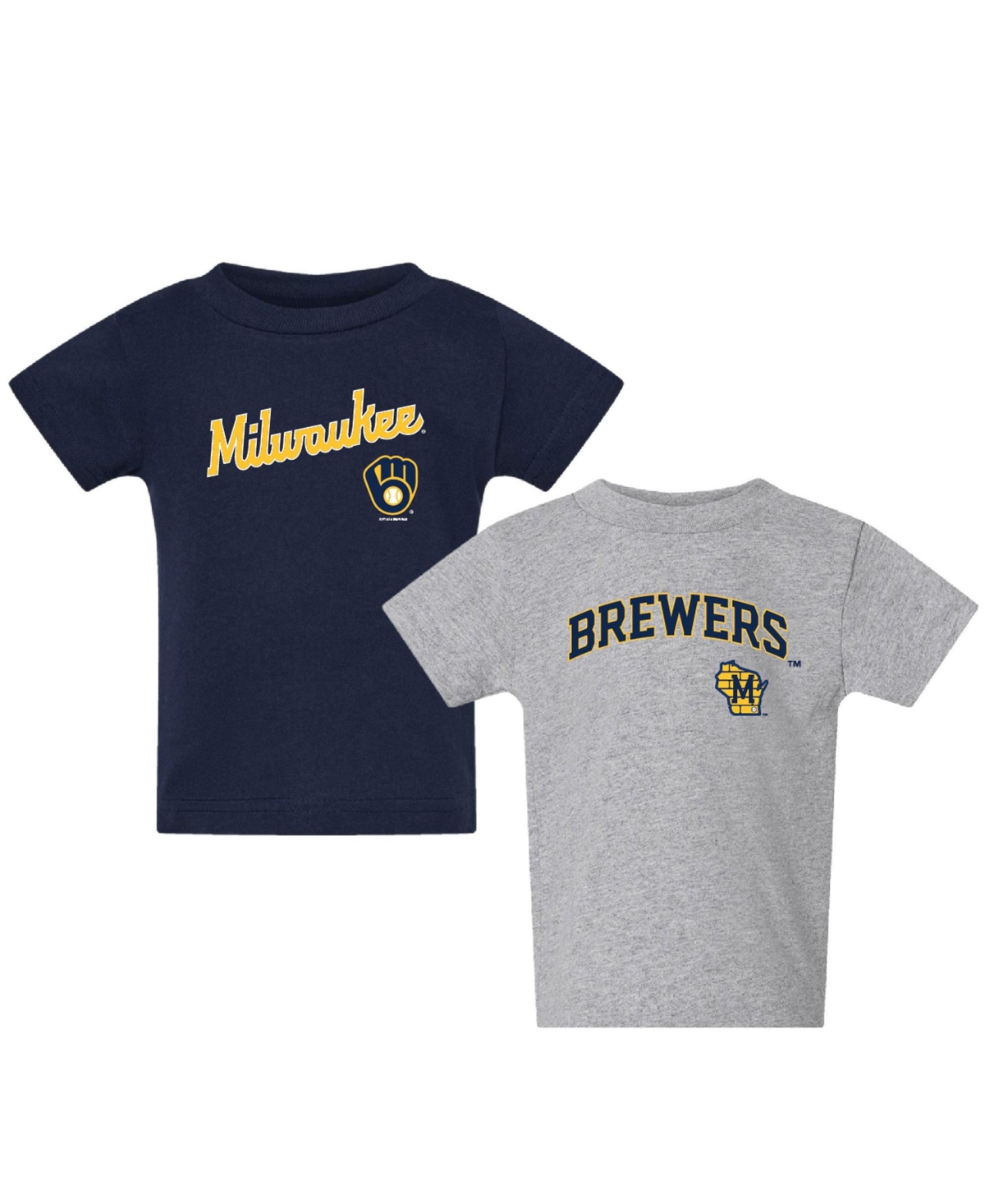 Click here for Soft As A Grape Toddler 2-Pack Navy/Gray Milwaukee... prices
