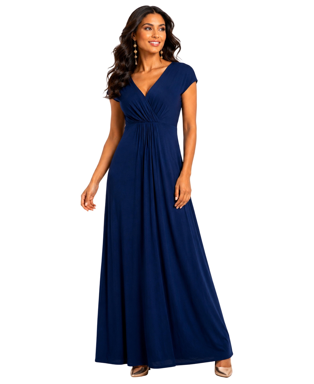 Click here for Alie Street London Womens Sophia Maxi Dress - Navy... prices