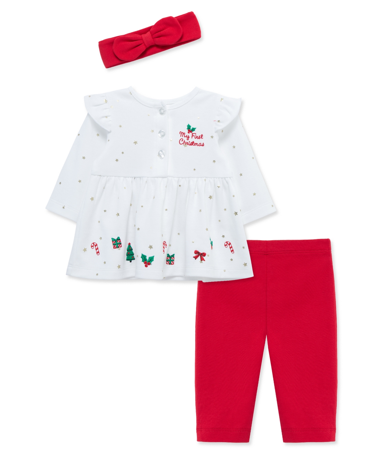 Click here for Little Me Baby Girls Merry Embroidered Tunic Top... prices