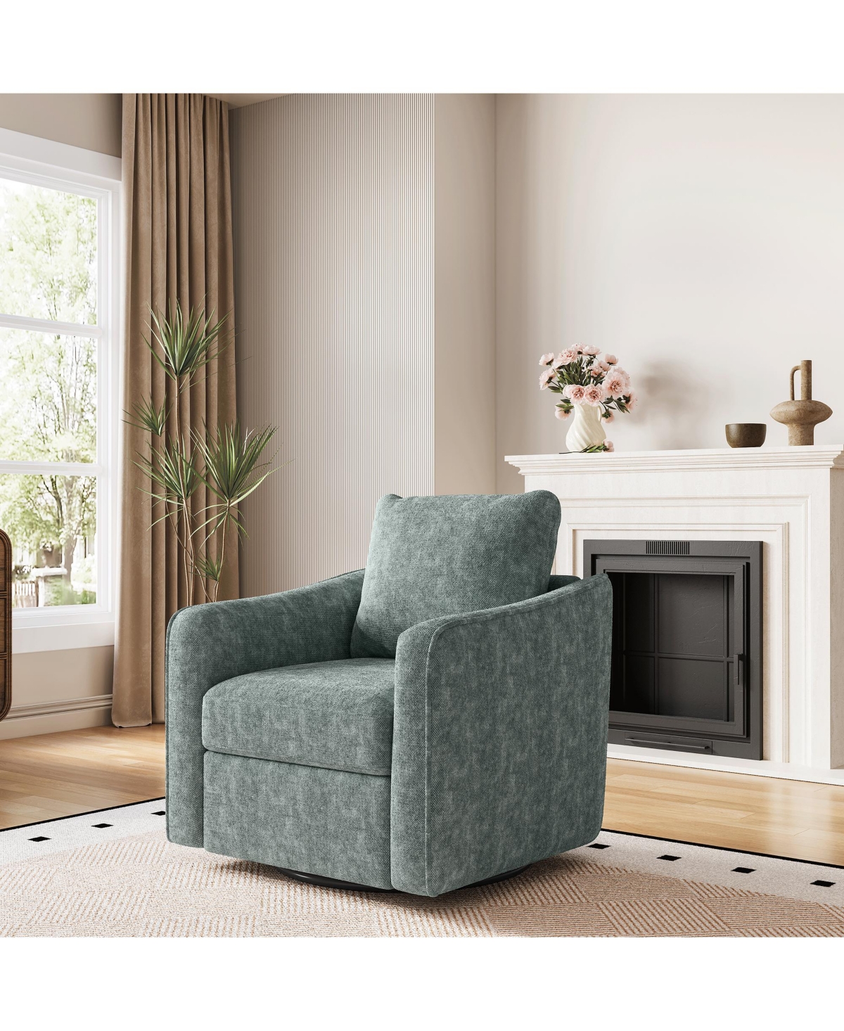 Click here for homfan 360 degrees Swivel Accent Chair  Modern Uph... prices