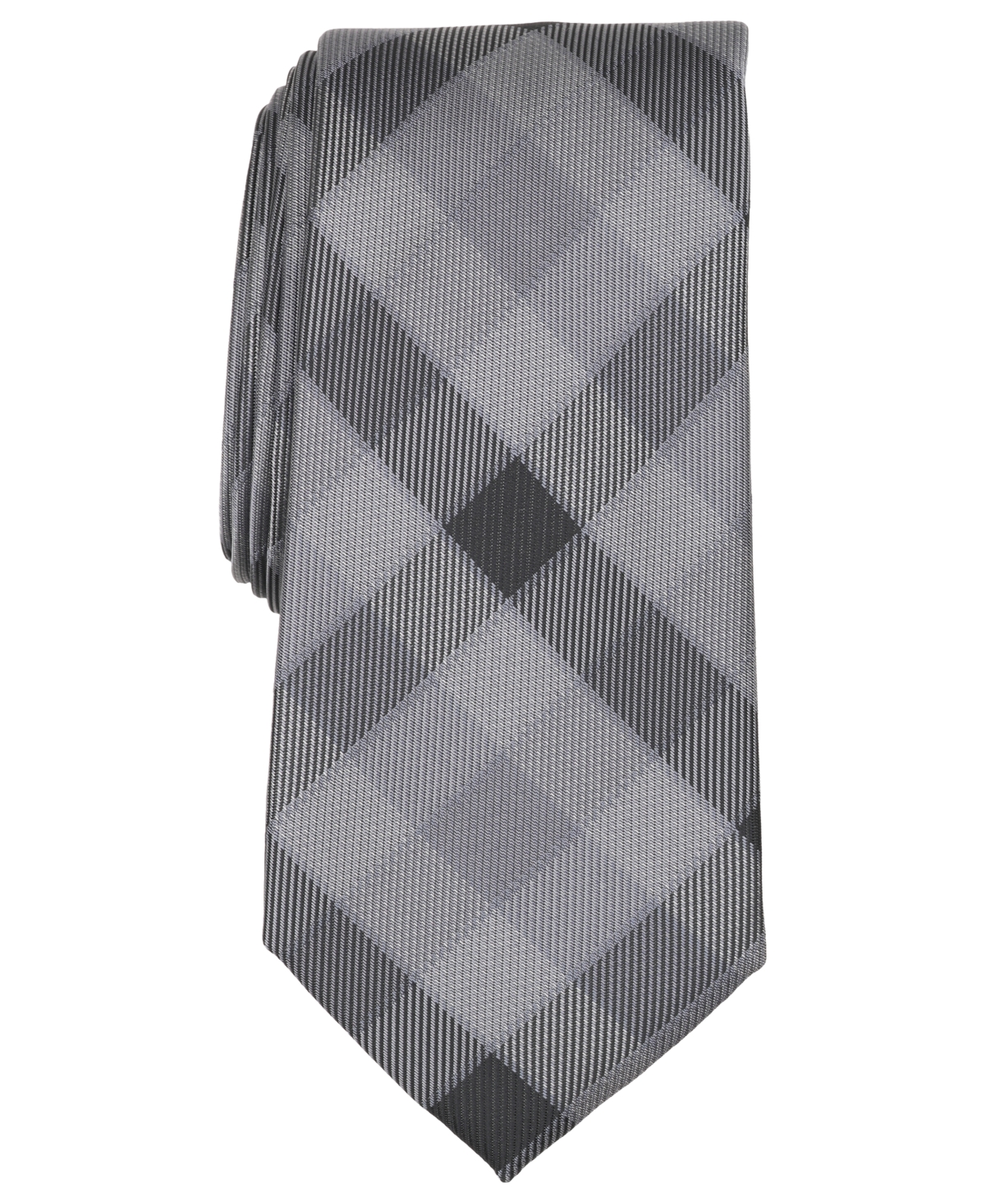 Click here for Club Room Mens Beaumont Plaid Classic Tie - Gray prices